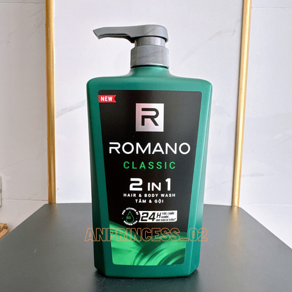 Tắm & gội ROMANO CLASSIC 2IN1 650g | Shopee Việt Nam
