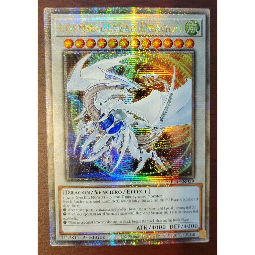 25th secret rare Lá bài thẻ Yugioh Cosmic Blazar Dragon - Tặng bọc bài nhựa bảo quản | Shopee ...