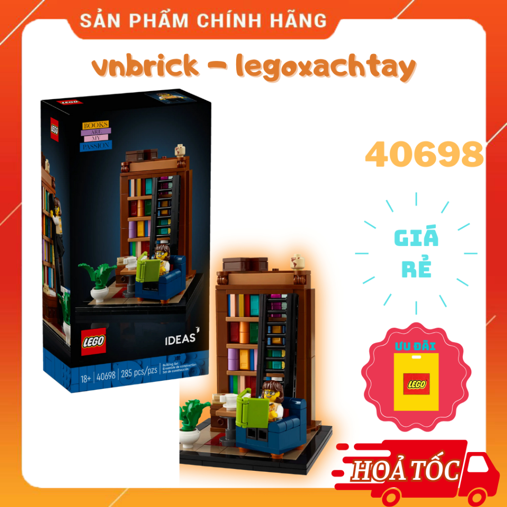 LEGO Gift 40698 Books Are My Passion Niềm Đam Mê Sách | Shopee Việt Nam