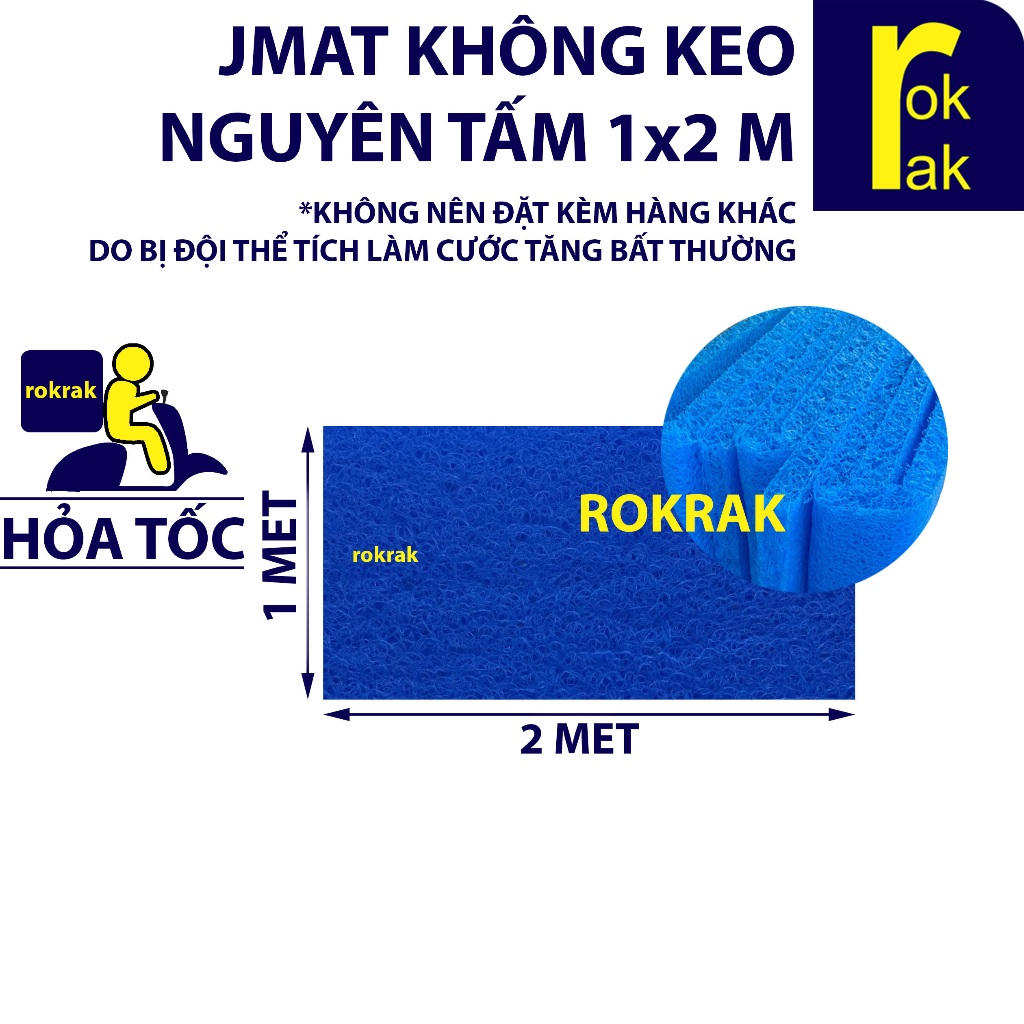 Jmat không keo loại 100x200cm NGUYÊN TẤM ROKRAK lọc hồ Koi | Shopee Việt Nam