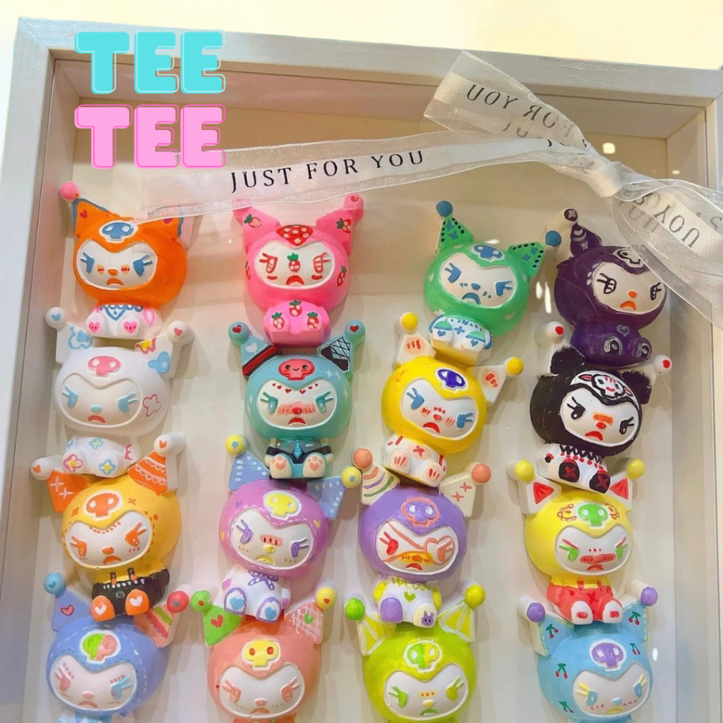 Tượng thạch cao mini Kuromi 2D dễ thương ( không kèm màu và cọ ...