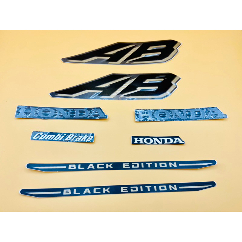 Bộ Tem Dán Xe Máy Air Blade 2020 - AB 150 Phiên Bản Black Edition Đen ...