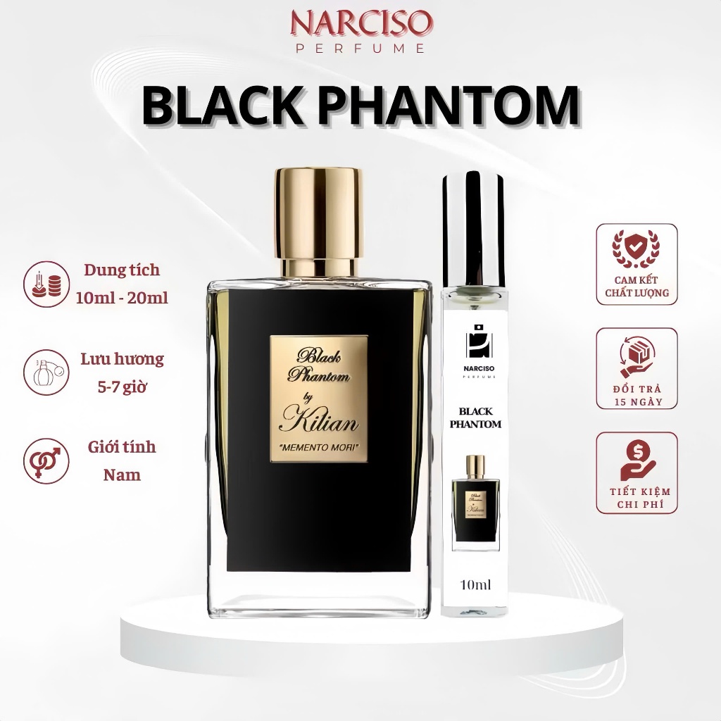Nước hoa nam Killian Black Phantom Black Phantom chai chiết 10ml 20ml ...
