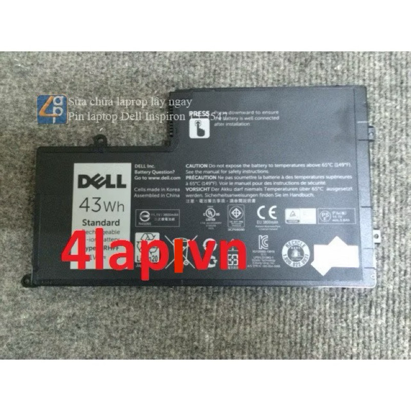 Pin laptop Dell Inspiron 15 5547 5548 5542 5543 5545 TRHFF Zin 43Wh | Shopee Việt Nam