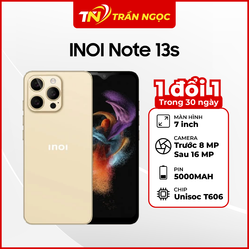 Điện thoại thông minh INOI Note 13s 8GB/256GB - thiết kế hiện đại, hiệu ...
