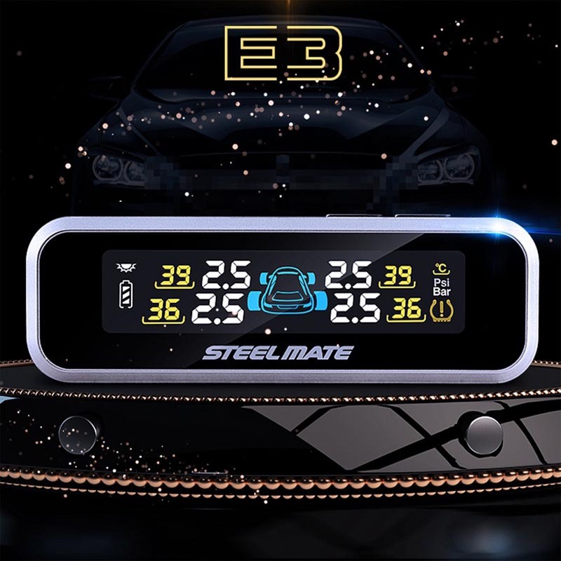 Cảm Biến Áp Suất Lốp Steelmate E3, Tích Hợp Sạc Pin Năng Lượng Mặt Trời ...