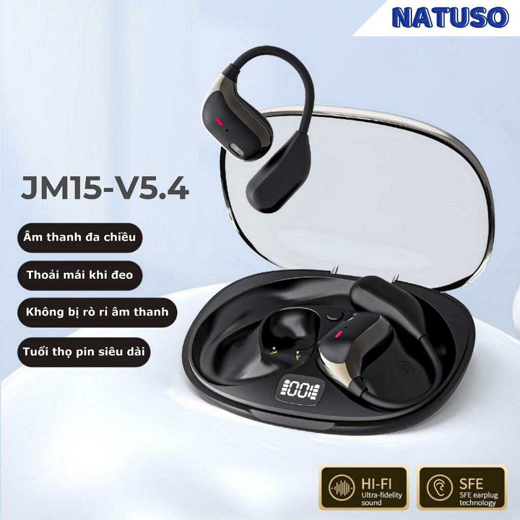 Tai Nghe Bluetooth Không Dây Thể Thao Điện Thoại Bluetooth 5.4 Chống Nước Hifi Micro Khử Tiếng ...