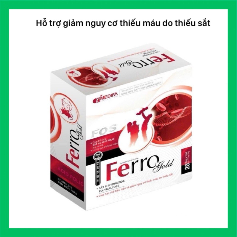 Ferro Gold Bổ Sung sắt Và Acid Folic Cho Phụ Nữ Mang Thai Và Sau Sinh ...
