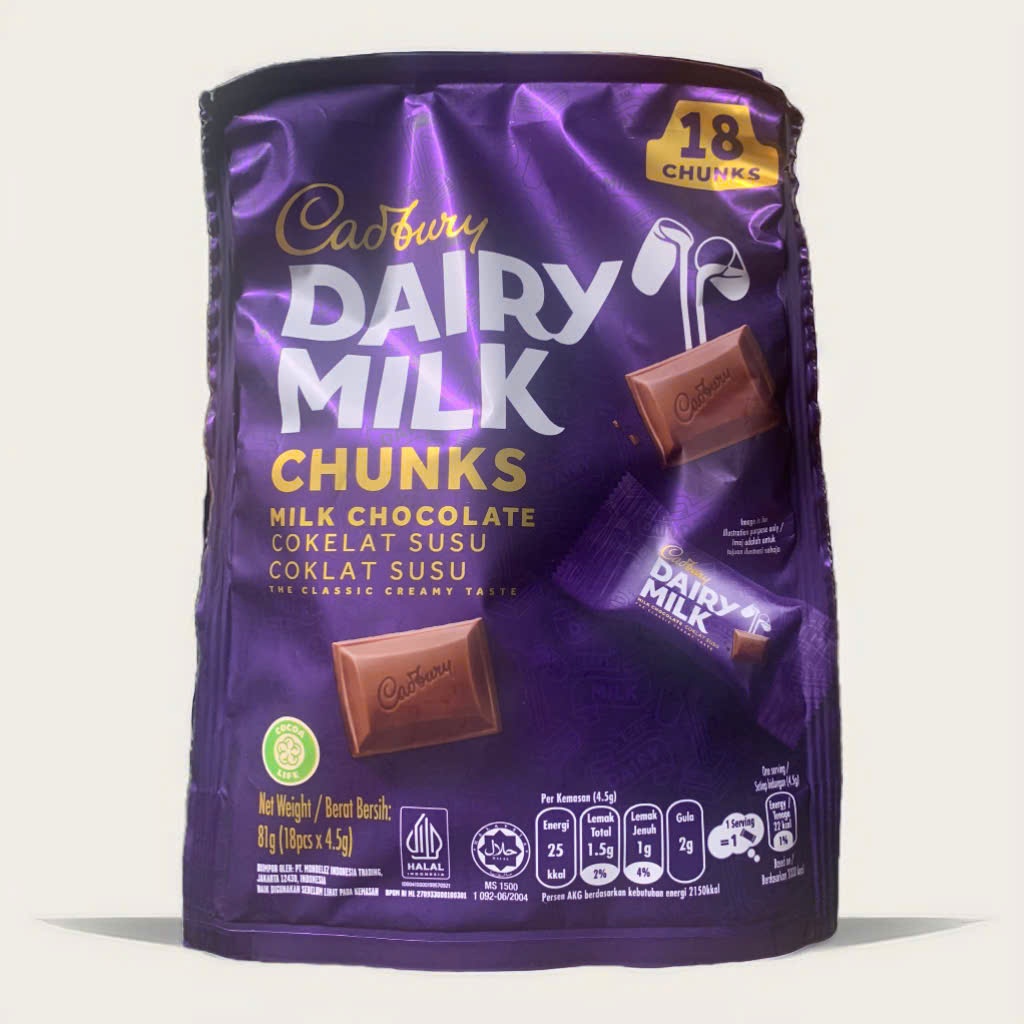 Socola Cadbury Dairy Milk Túi 81g vị Sữa (gồm 18 viên 4,5g) - mua càng ...