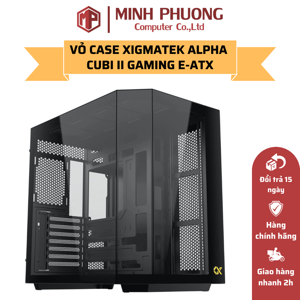 Thùng Máy/ Vỏ Case XIGMATEK ALPHA CUBI II E-ATX 3 Mặt Kính - Hàng Chính ...