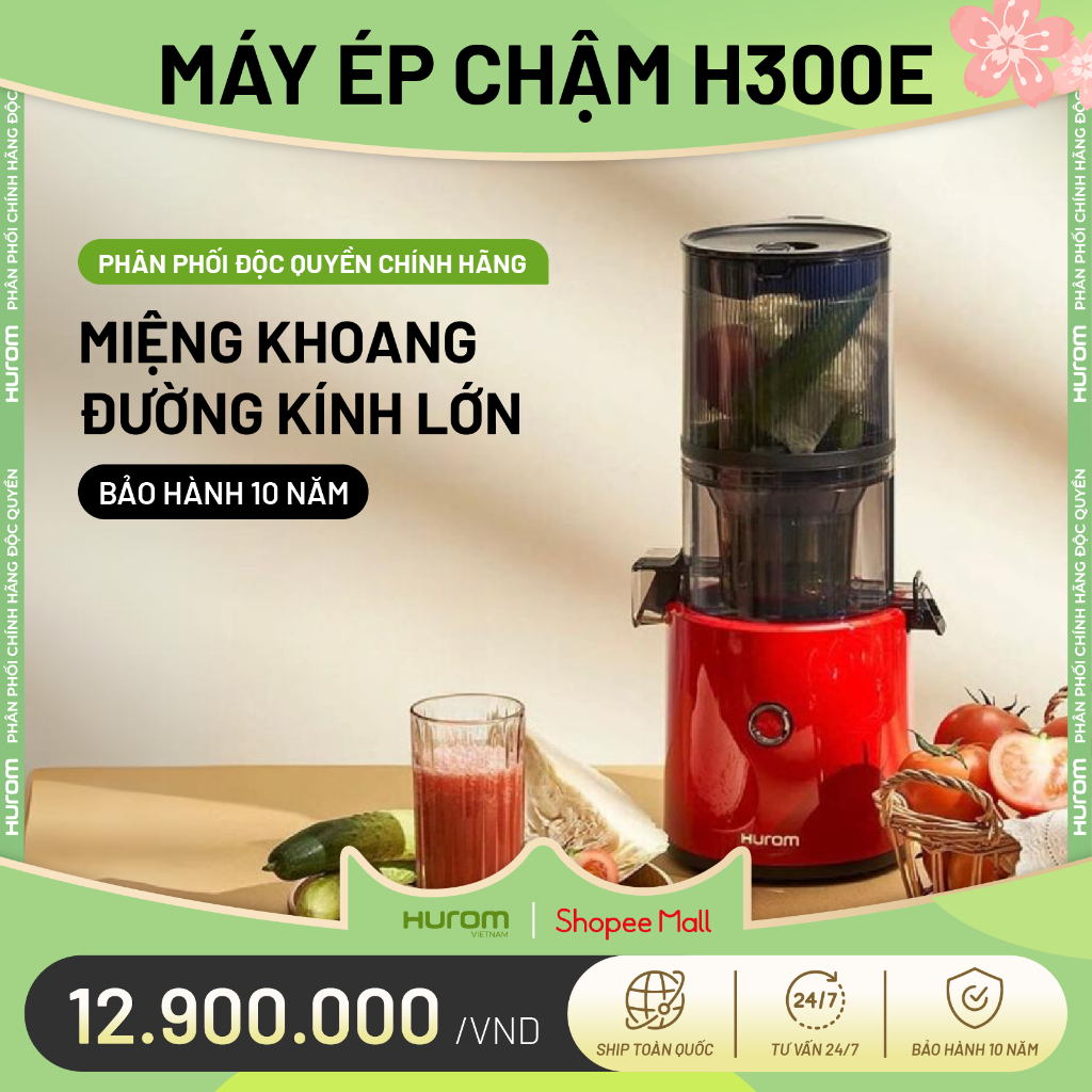 Máy ép chậm Hurom H300E- Bảo hành chính hãng 10 năm - Phân phối độc ...