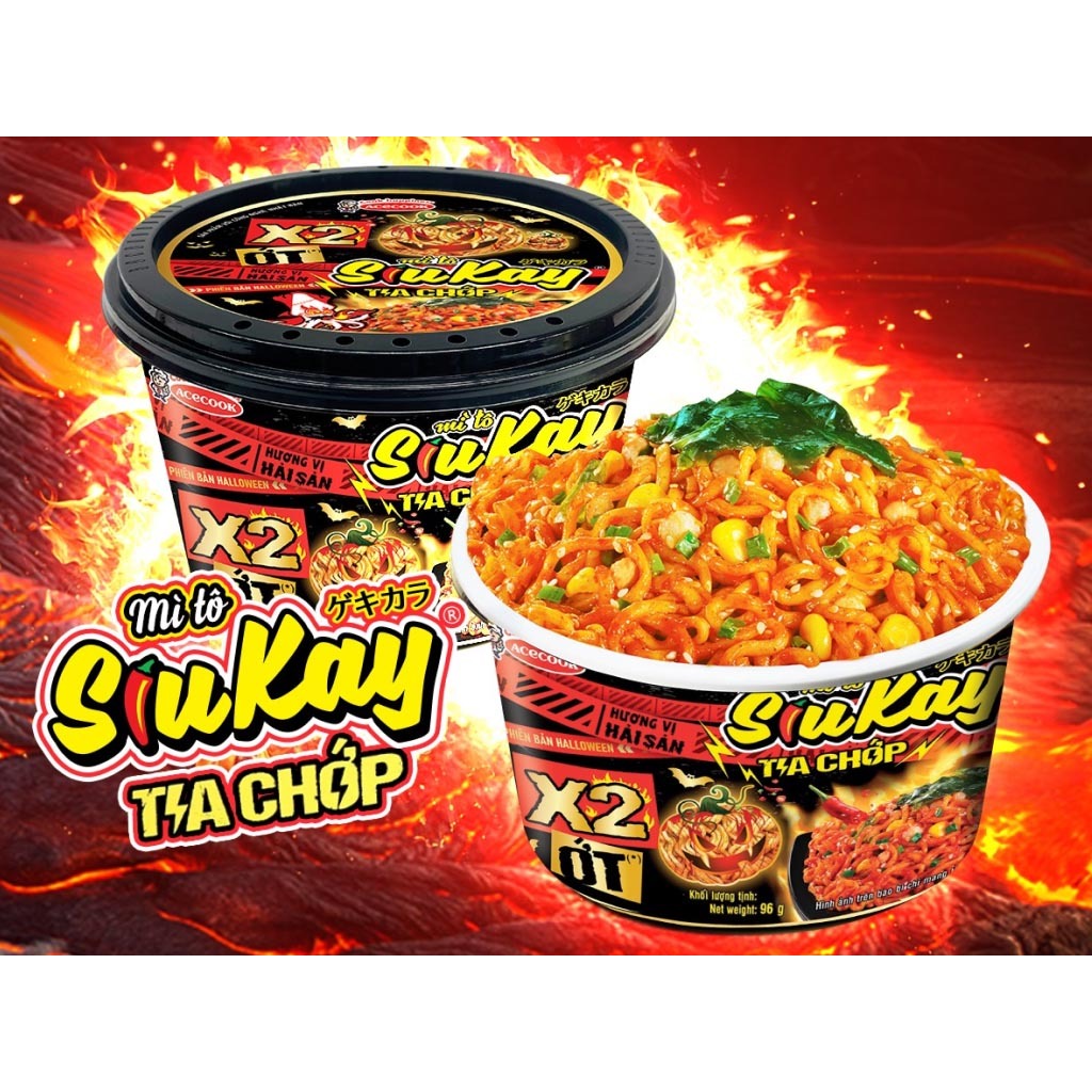 Mì hải sản SiuKay tia chớp tô 96g - gói 129gr | Shopee Việt Nam