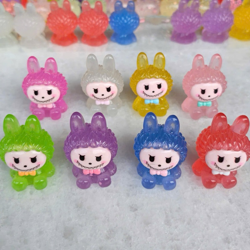 trọn bộ 7 mầu Labubu 4cm phát sáng ban đêm | Shopee Việt Nam