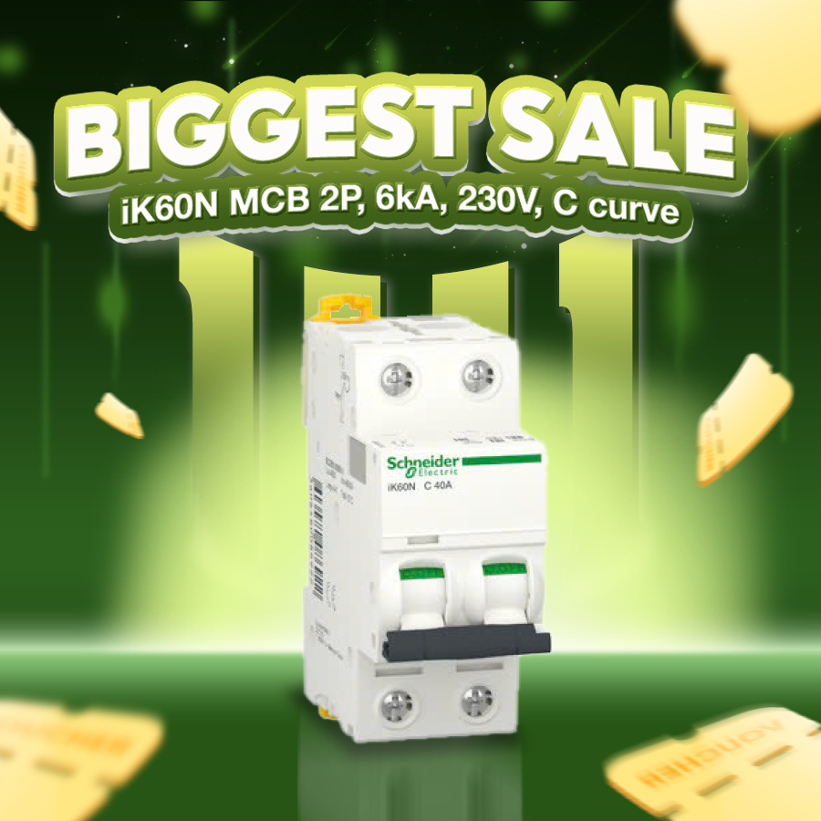 Cầu dao tự động MCB 2P 63A Acti9 iK60N Schneider A9K24263 6kA| Aptomat chống quá tải ngắn mạch ...