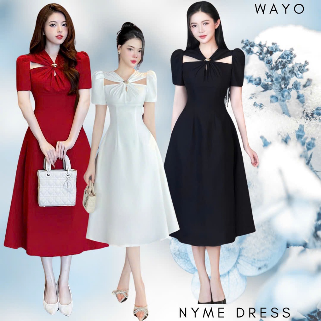 [Nyme Dress] Đầm WAYO thiết kế cut-out ngắn tay dự tiệc sang trọng xinh ...