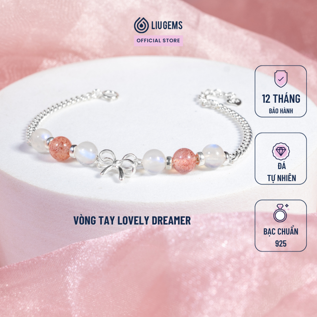 Lắc Tay Bạc Nữ 925 Liugems Lovely Dreamer 6 Viên Đá Phong Thủy Tự Nhiên ...