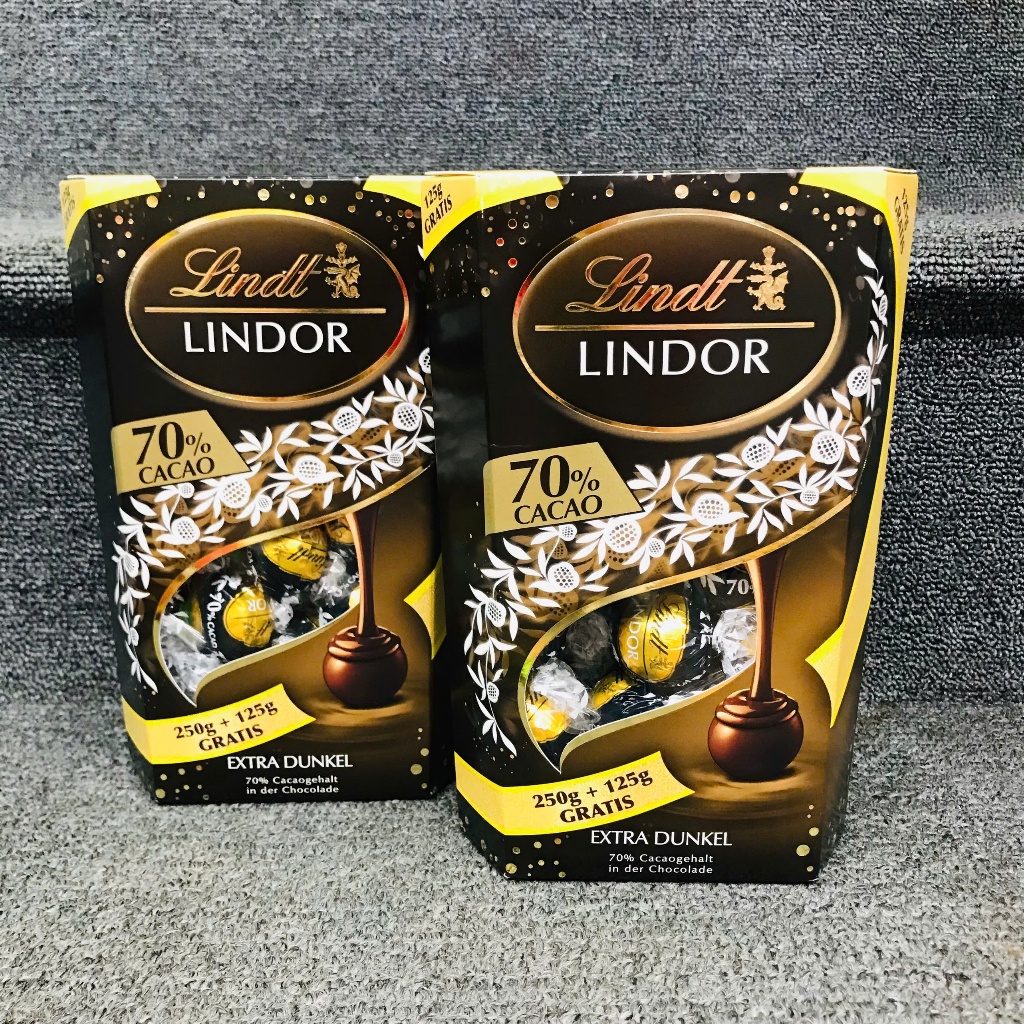 [HÀNG TẾT 2025] CHOCOLATE LINDT LINDOR - SCL đen 70% 375g date 9.2025 ...