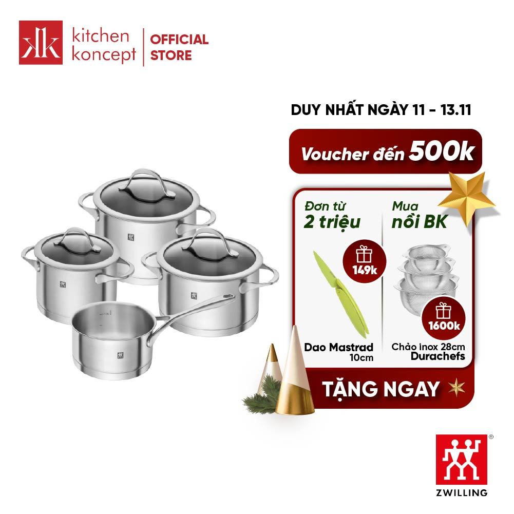ZWILLING - Bộ Nồi Essence 4 Món (1.5L, 2L, 3L, 3.5L) | Shopee Việt Nam