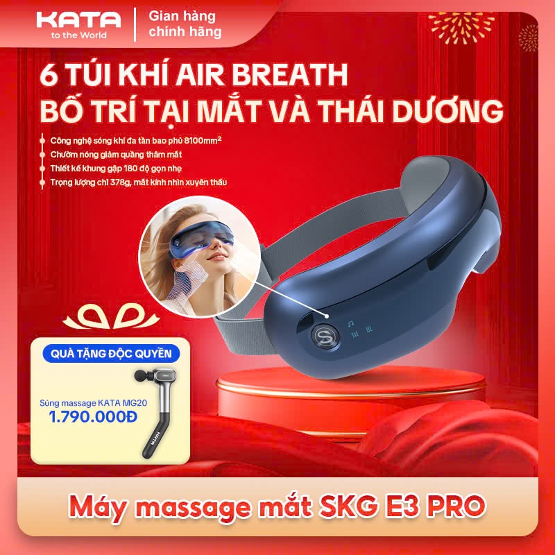 Máy massage mắt SKG E3 Pro hàng chính hãng | KATA Technology | Shopee Việt Nam
