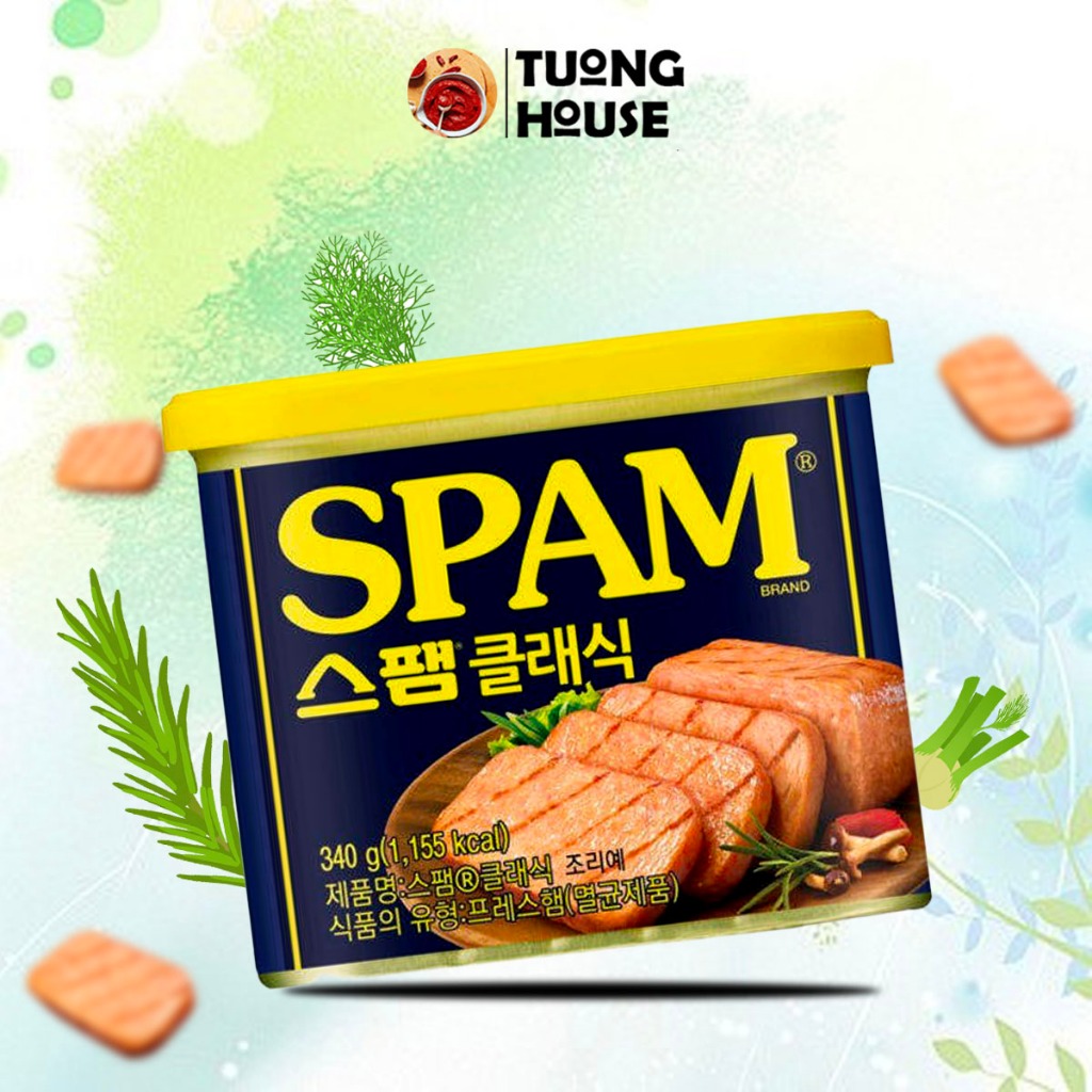 Thịt Hộp Spam CJ Hàn Quốc hộp 340g - Vị truyền thống vị nhạt (ít muối) | Shopee Việt Nam