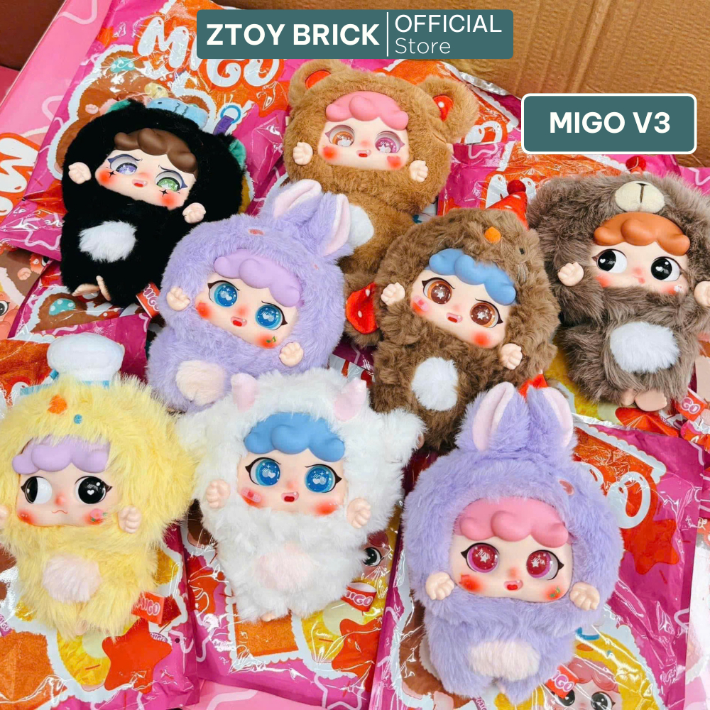 Migo V3 Animal Party Series Hình Dễ Thương Anime Blind Box Migo Đồ Chơi ...