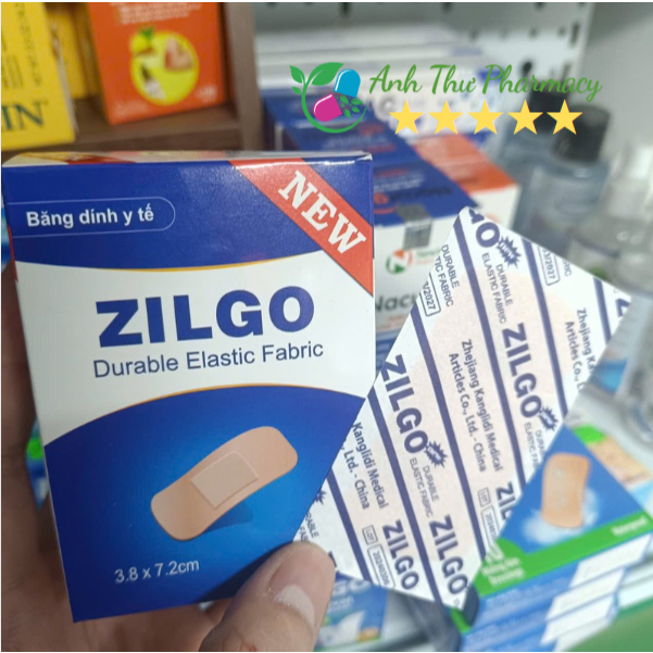 Băng Cá Nhân Y Tế Cá Nhân Zilgo Hộp 30 Miếng bản lớn 3.8x7.2cm | Shopee ...