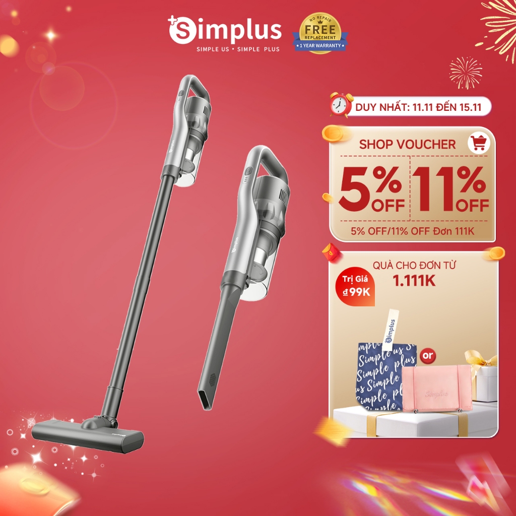 Máy Hút Bụi Cầm Tay Không Dây Simplus 12000PA, Tốc Độ Cao XCQH009 - Bảo Hành 1 Năm 1 Đổi 1 ...