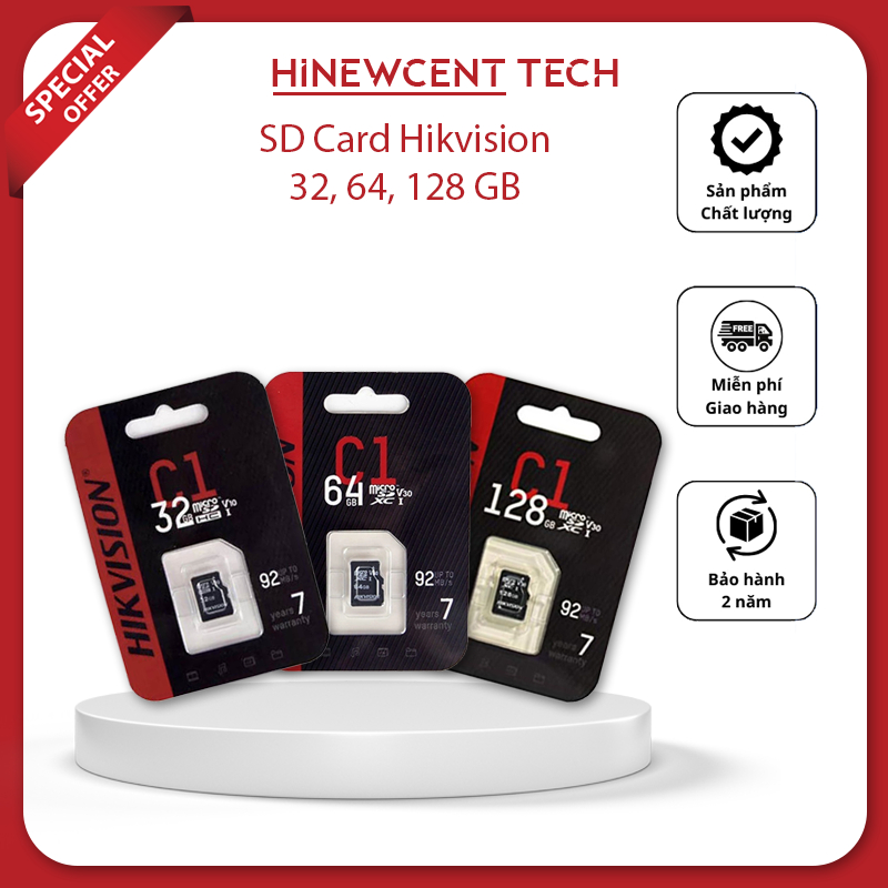 Thẻ Nhớ Micro SD HIKVISION HS-TF-C1 32G/64G/128G CNS Class 10 Cho Camera, Máy Ảnh, Điện Thoại ...