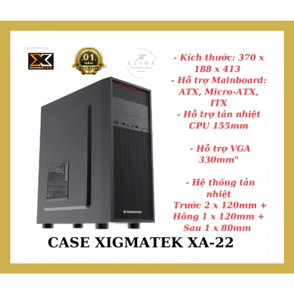 Vỏ case máy tính XIGMATEK XA-22 (ATX) - Bảo hành 12TH | Shopee Việt Nam