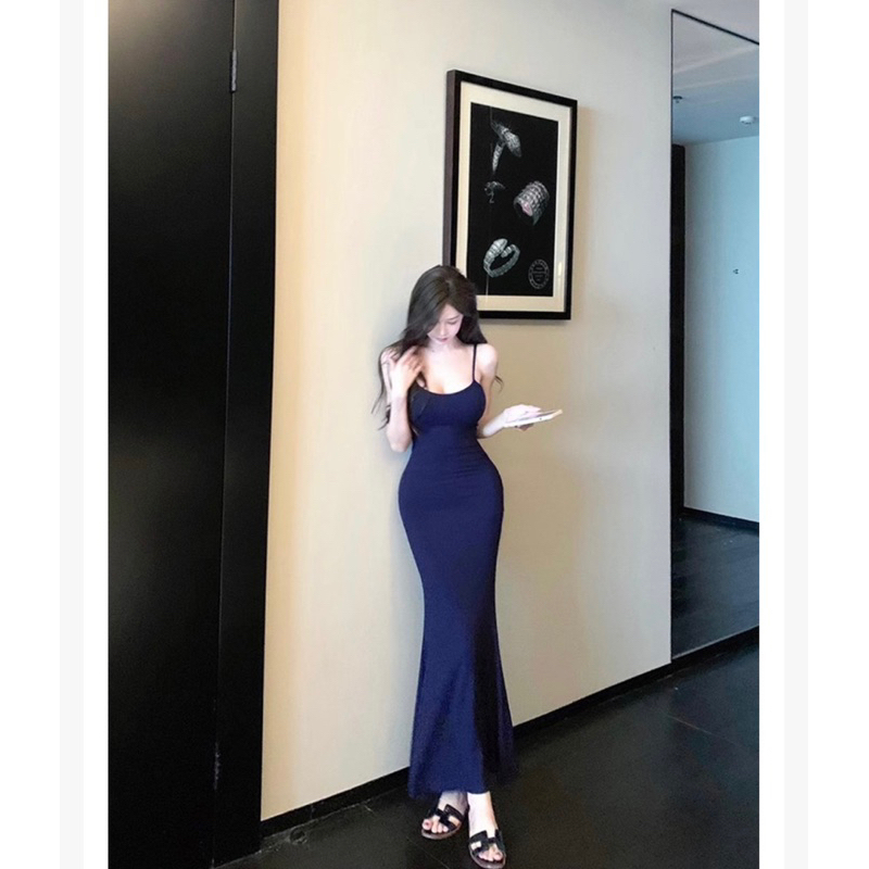 [MY BEA style ] Đầm body hai dây đuôi cá dáng maxi | Shopee Việt Nam