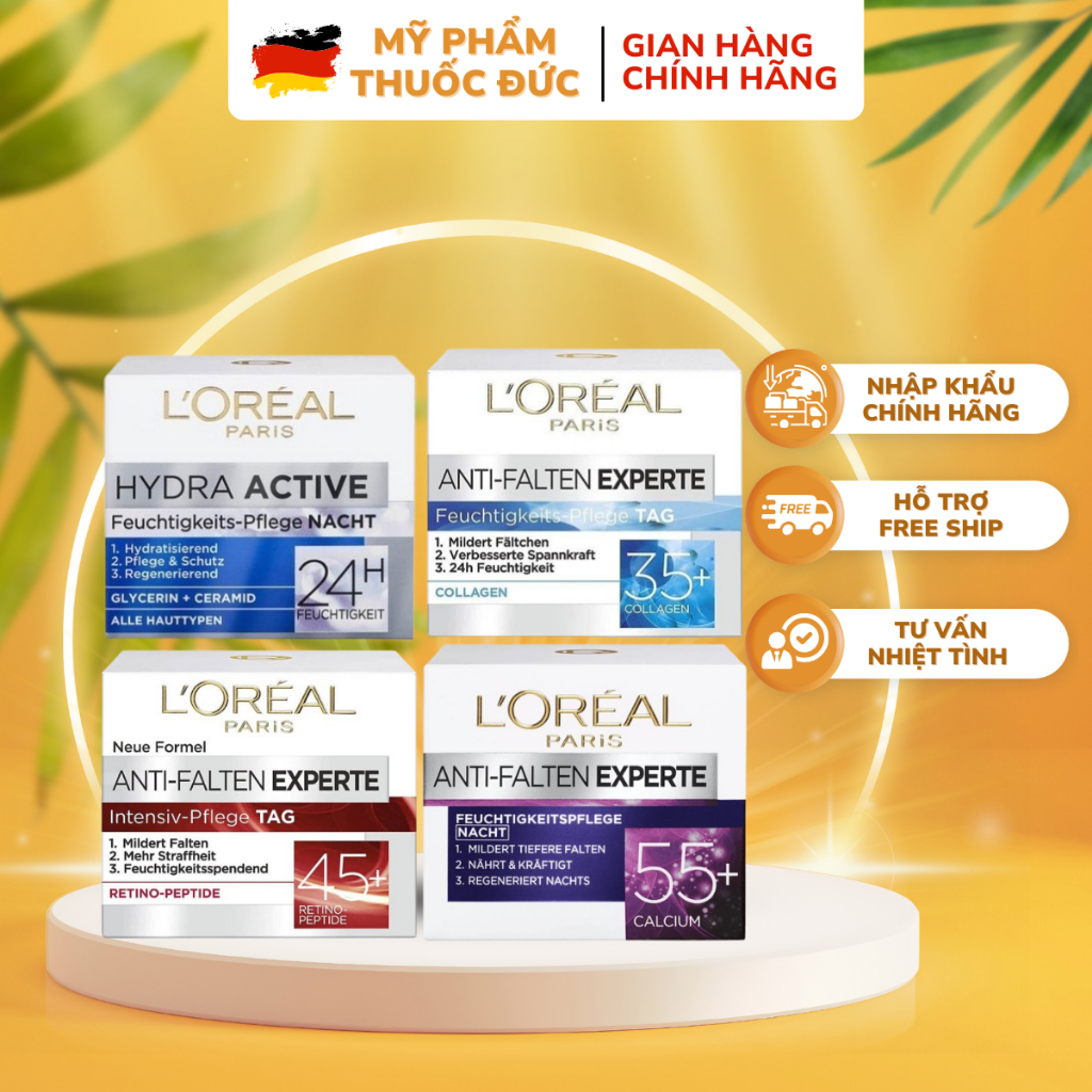Kem dưỡng da Loreal ANTI-FALTEN EXPERTE dành cho mọi lứa tuổi | Shopee ...