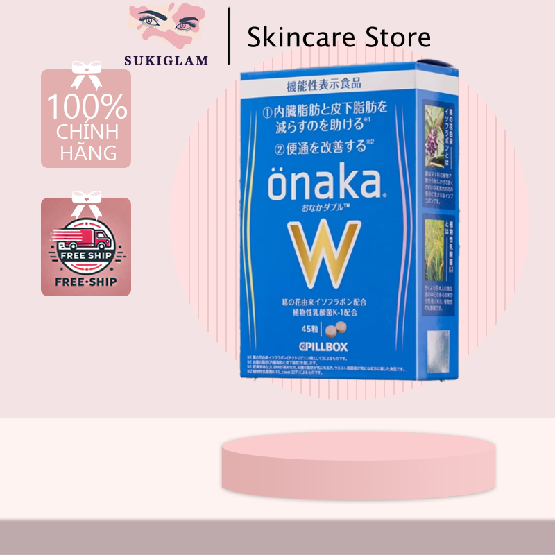 Viên giảm mỡ bụng Onaka Pillbox Nhật Bản đào thải mỡ bụng mỡ nội tạng ...