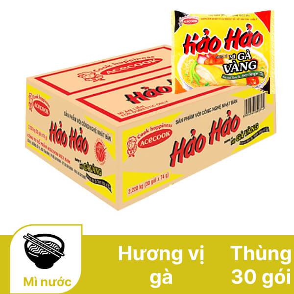 Thùng 30 Gói Mì Hảo Hảo Gà Vàng 74g | Shopee Việt Nam