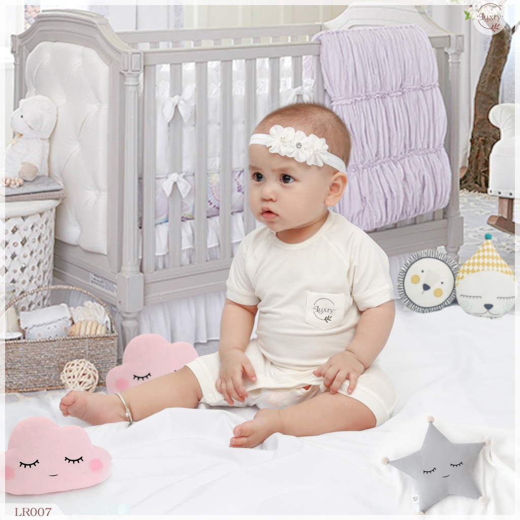 Body suit cộc tay cài lệch vải sợi tre bamboo Luxry siêu mát, mềm mịn ...
