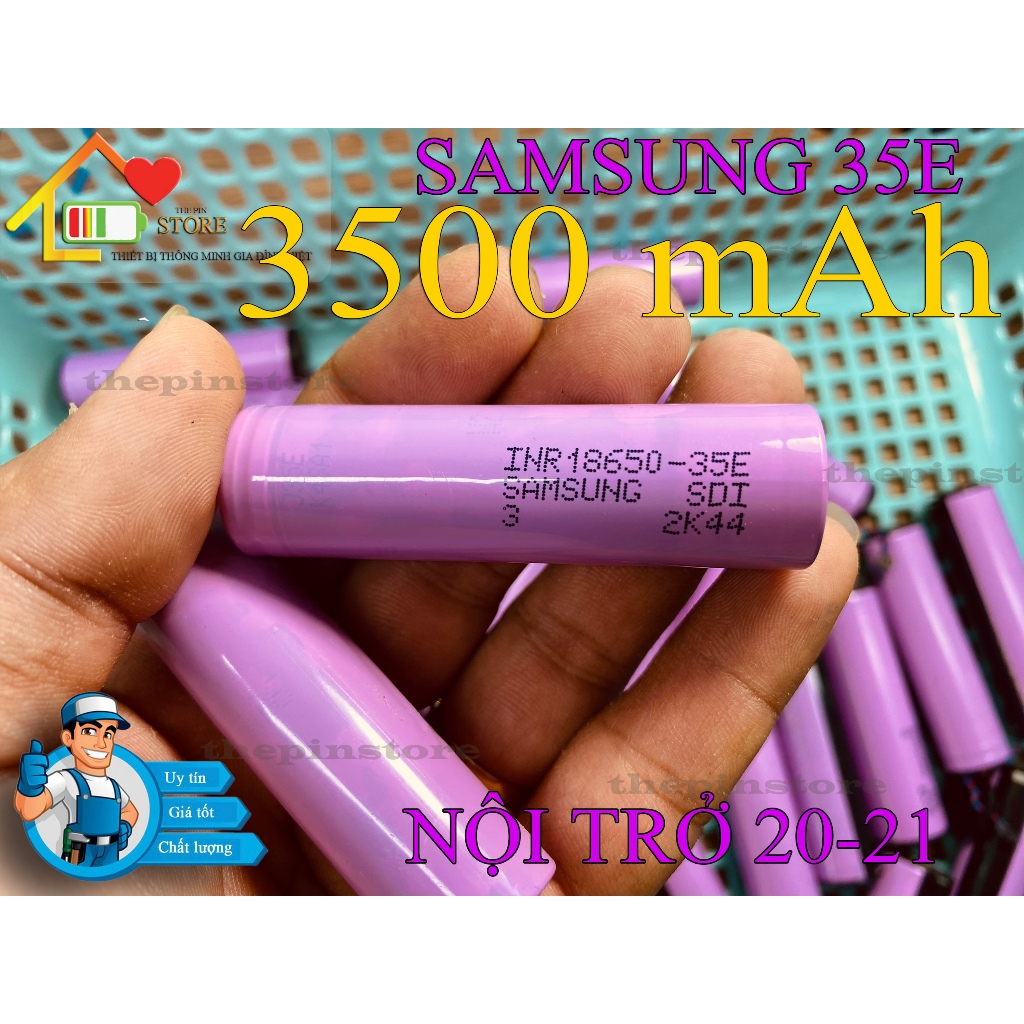 PIN 18650 SAMSUNG 35E CHÍNH HÃNG THÁO KHỐI CHƯA QUA SẠC XẢ (DUNG LƯỢNG ...