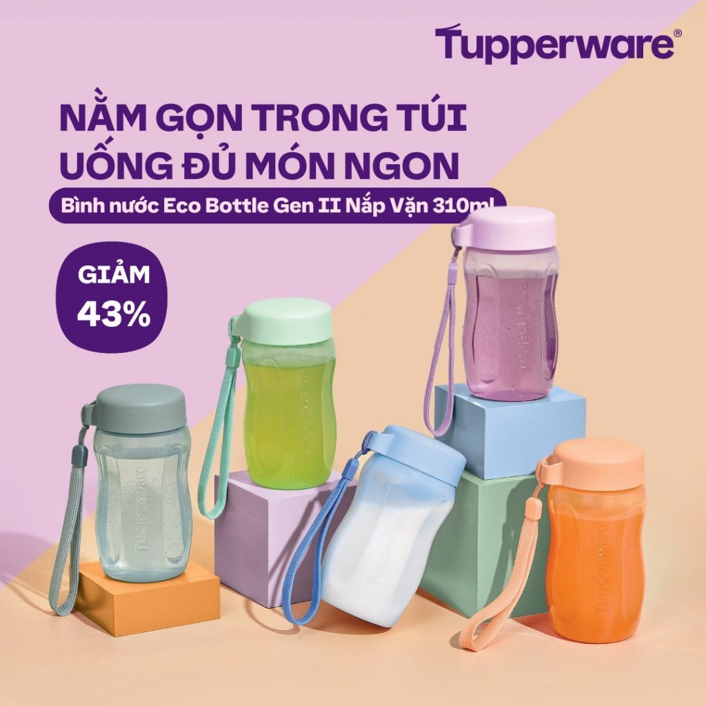 Bình Nước Tupperware ECO BOTTLE GEN II 310ML - Thể Thao Tập Gym Du Lịch | Shopee Việt Nam
