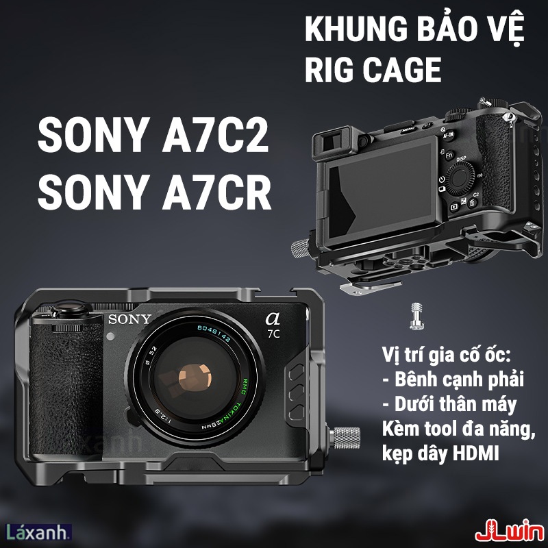 Sony A7c2 A7cR Poyinco | Khung bảo vệ Rig cage Giá treo phụ kiện máy ảnh Sony Alpha ILCE A7c2 ...
