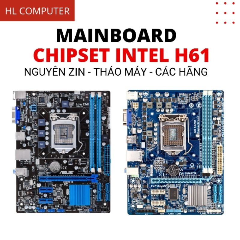 Mainboard Chipset Intel H61 các hãng, nguyên bản, tháo máy | Shopee ...