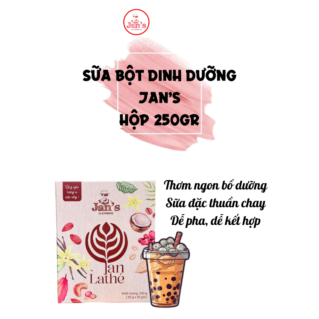 (Jan's) Sữa dinh dưỡng thuần chay dạng bột (Sữa đặc dạng bột) Dùng pha ...