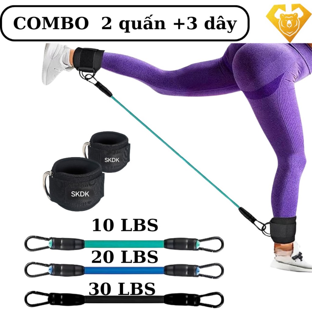 Quấn Cổ Chân, Mắt Cá Chân Tập Gym , Tập Chân Với Cáp Chính Hãng SKDK ...