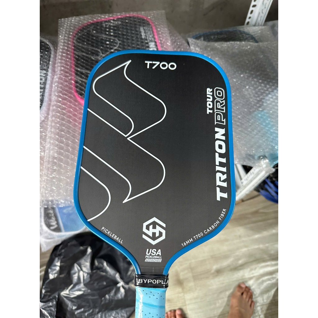 Vợt Pickleball TRITON T700 Pro USA chính hãng full carbon 16mm siêu bền ...