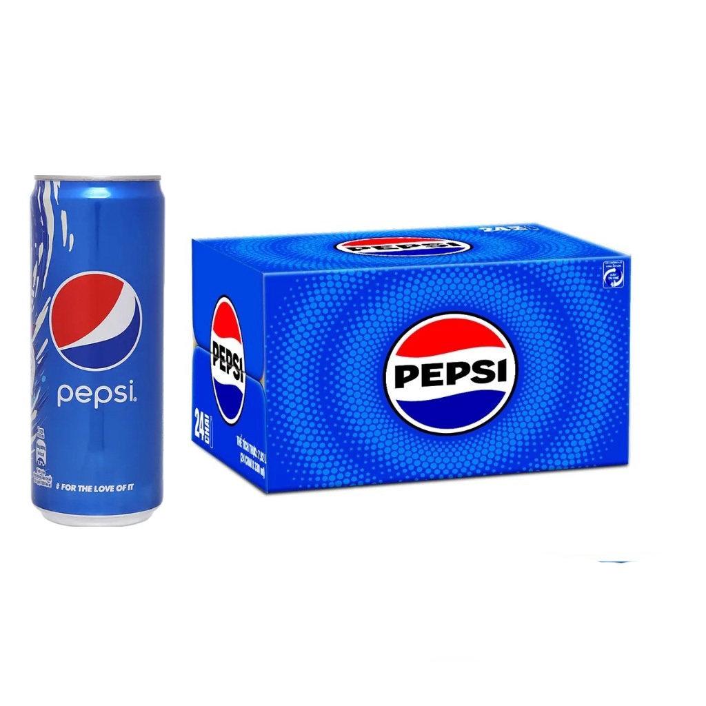 Thùng 24 Lon Nước Ngọt Có Gaz Pepsi Lon 320ml | Shopee Việt Nam