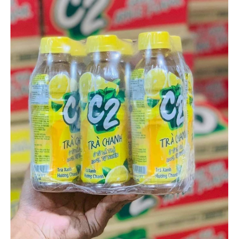 Thùng 24 chai Trà xanh C2 Chanh 225ml | Shopee Việt Nam