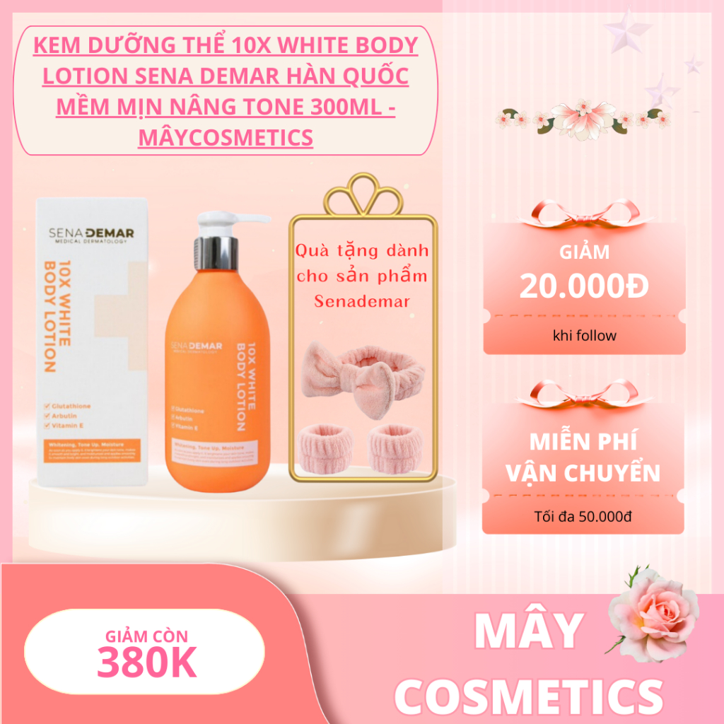 Kem Dưỡng Thể 10x White Body Lotion Sena Demar Hàn Quốc mềm mịn nâng ...
