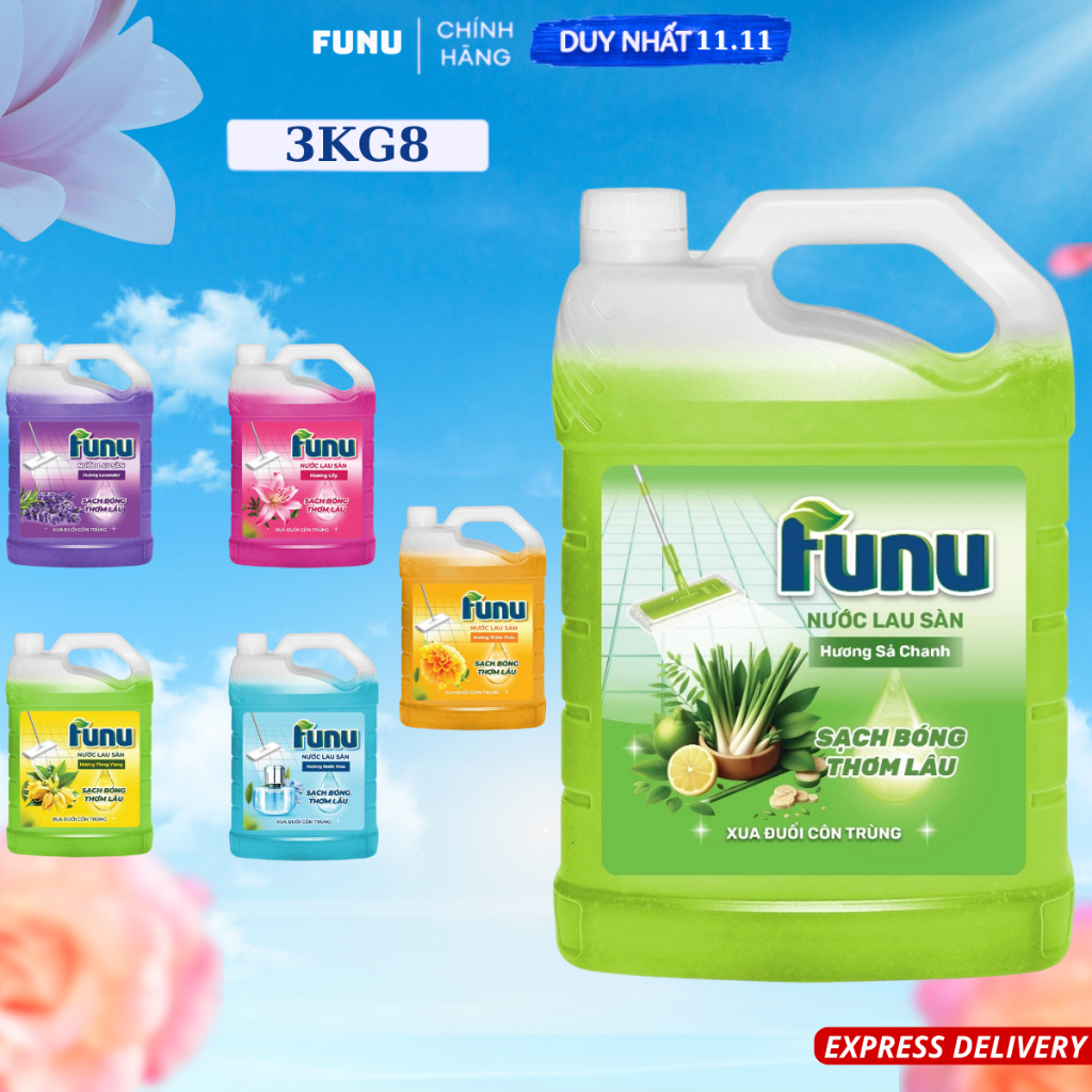 Nước lau sàn Cao Cấp FUNU Tinh dầu Sả Chanh Ngăn côn trùng Yang & LyLy | Lavender & Nước Hoa ...
