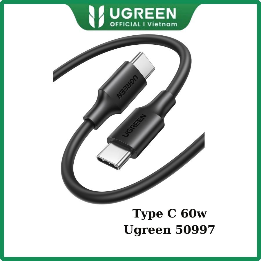 Cáp sạc Type-C 60W 1M Ugreen 50997 US286 | Shopee Việt Nam