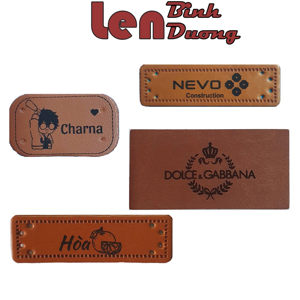 Name Tag Khắc Theo Yêu Cầu, Tag Tên Da Gắn Khăn Choàng Cổ, Balo Cho Bé ...