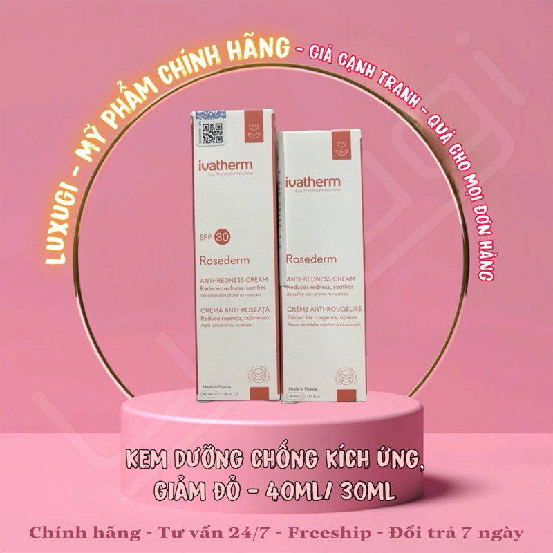 [Hàng cty] Ivatherm Rosederm Cream - Kem Dưỡng Chống Kích Ứng, Giảm Đỏ ...
