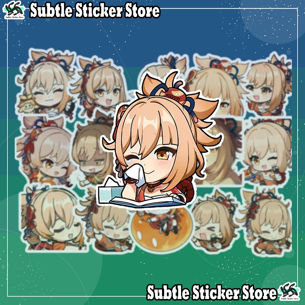 [Genshin Impact] - Set 10/15 Sticker Yoimiya game Gi hình dán chống ...