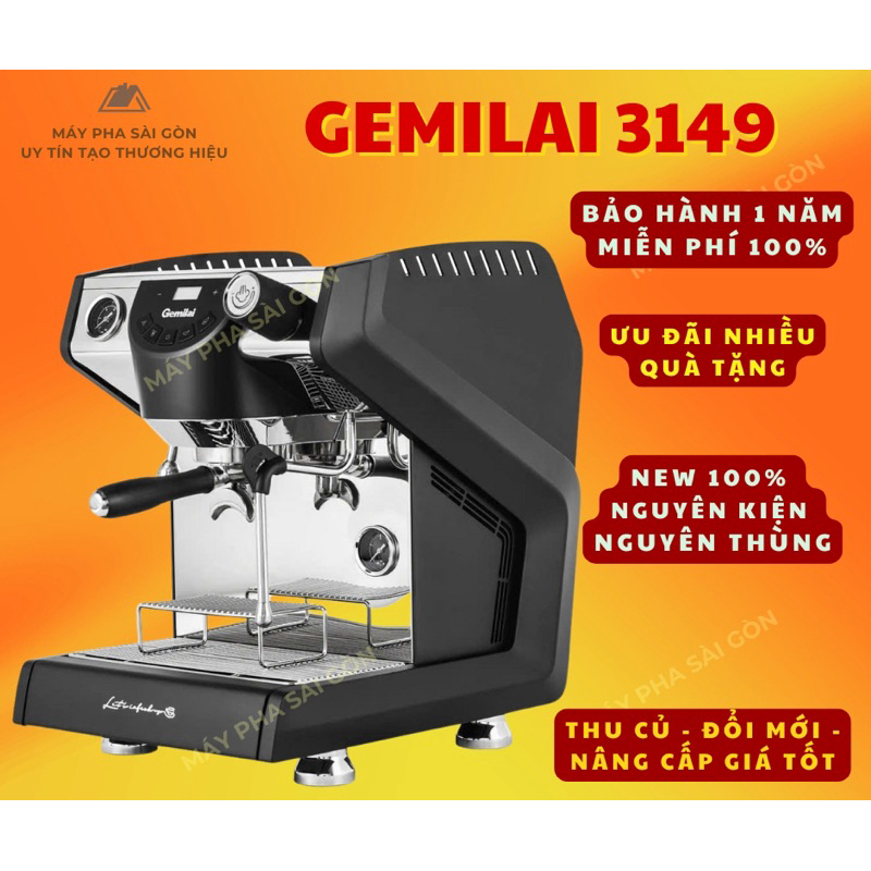 [HCM ] Máy Pha Cà Phê Gemilai CRM 3149 - Hàng nhập khẩu chính hãng 2024 ...